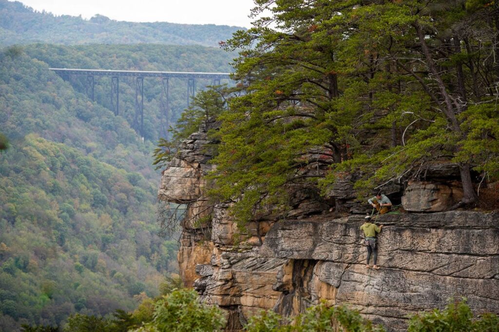 Hiking Endless Wall Trail in New River Gorge National Park - 90summers.com